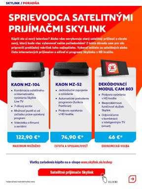 Skylink odporúča: Satelitné príjímače | SK 02/2025 | Skylink TV