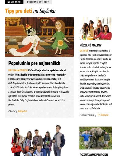 Tipy pre deti | SK 03/2016 | Skylink TV
