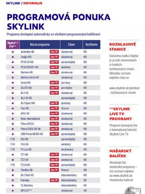 Programy – Digital | SK 08/2024 | Skylink TV