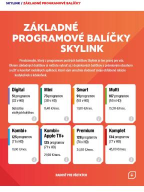 Základné balíčky | SK 09/2025 | Skylink TV
