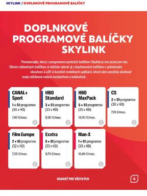 Doplnkové balíčky | SK 18/2022 | Skylink TV