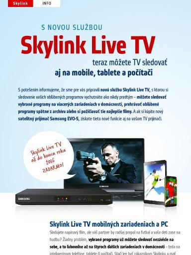 Skylink Live TV | SK 22/2016 | Skylink TV